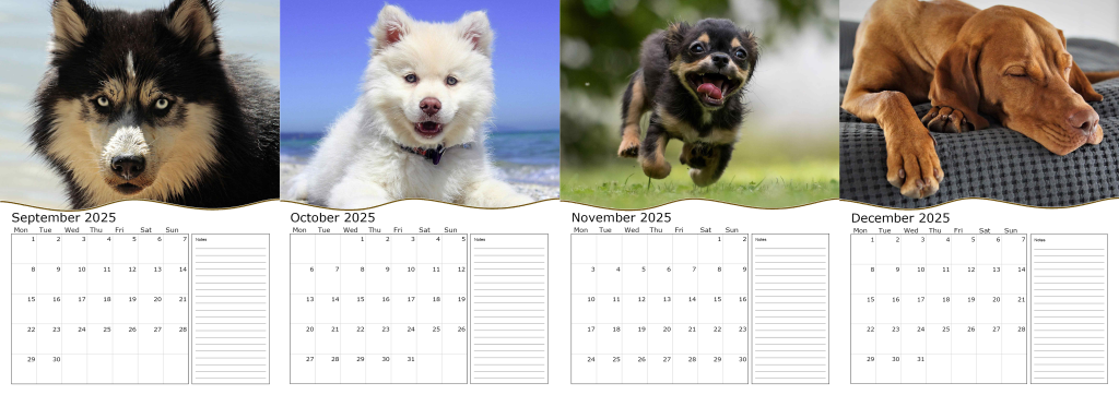 2025 Dog Lovers Calendar – personaprint.co.uk