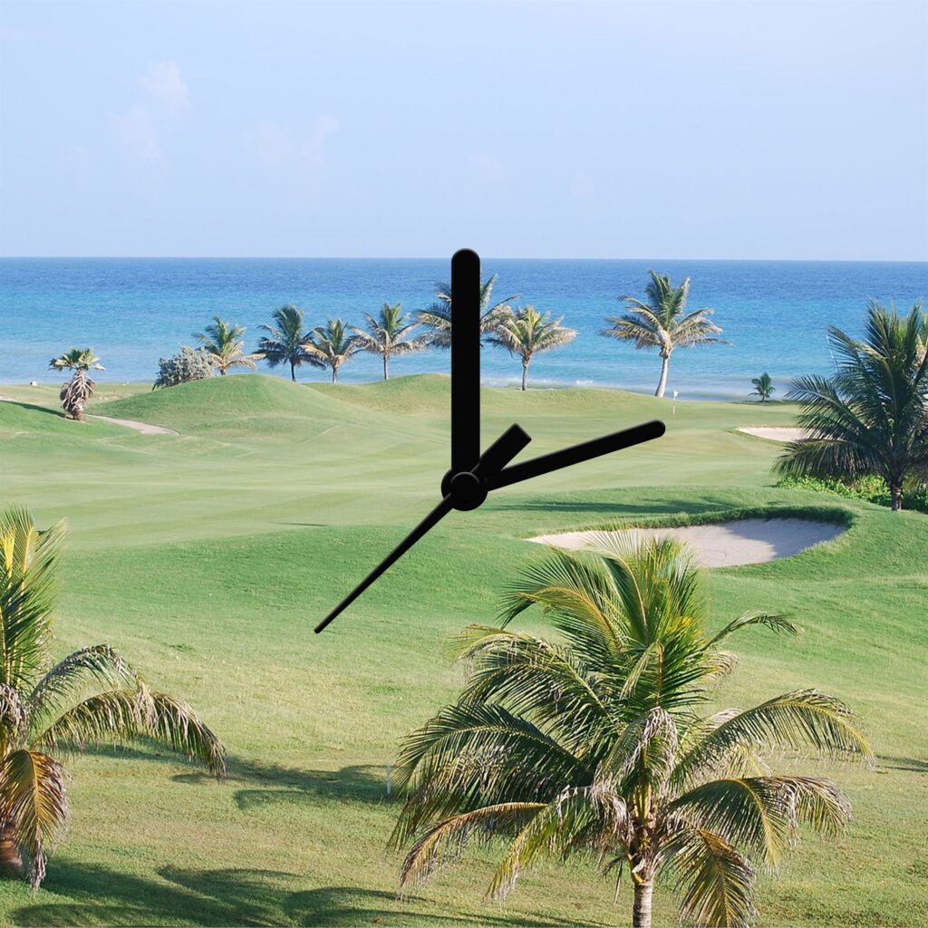 Golf Personalised Wall Clock no.8 – personaprint.co.uk